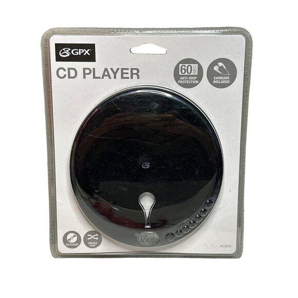 GPX | Portable Audio & Video | Gpx Portable Cd Player With 6second Antiskip Protection Earbuds ...